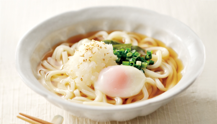 温たまおろしうどん - おいしい酢をつかったレシピサイト｜日本自然発酵が運営